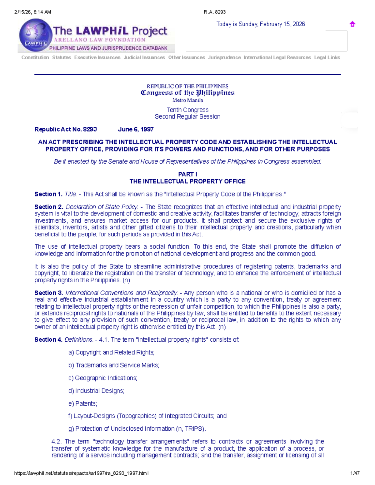 R.A. 8293: Comprehensive Overview of the Intellectual Property Code ...