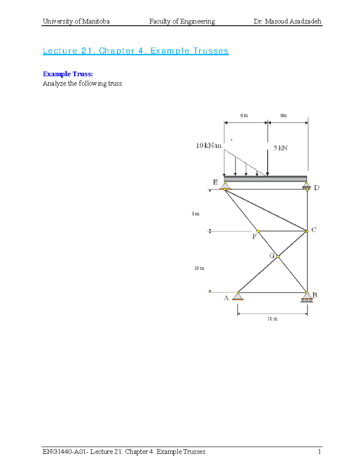 L21 Example Truss Incomplete Eng 1440 Le Ct U R E 2 1 Ch A Pt E R
