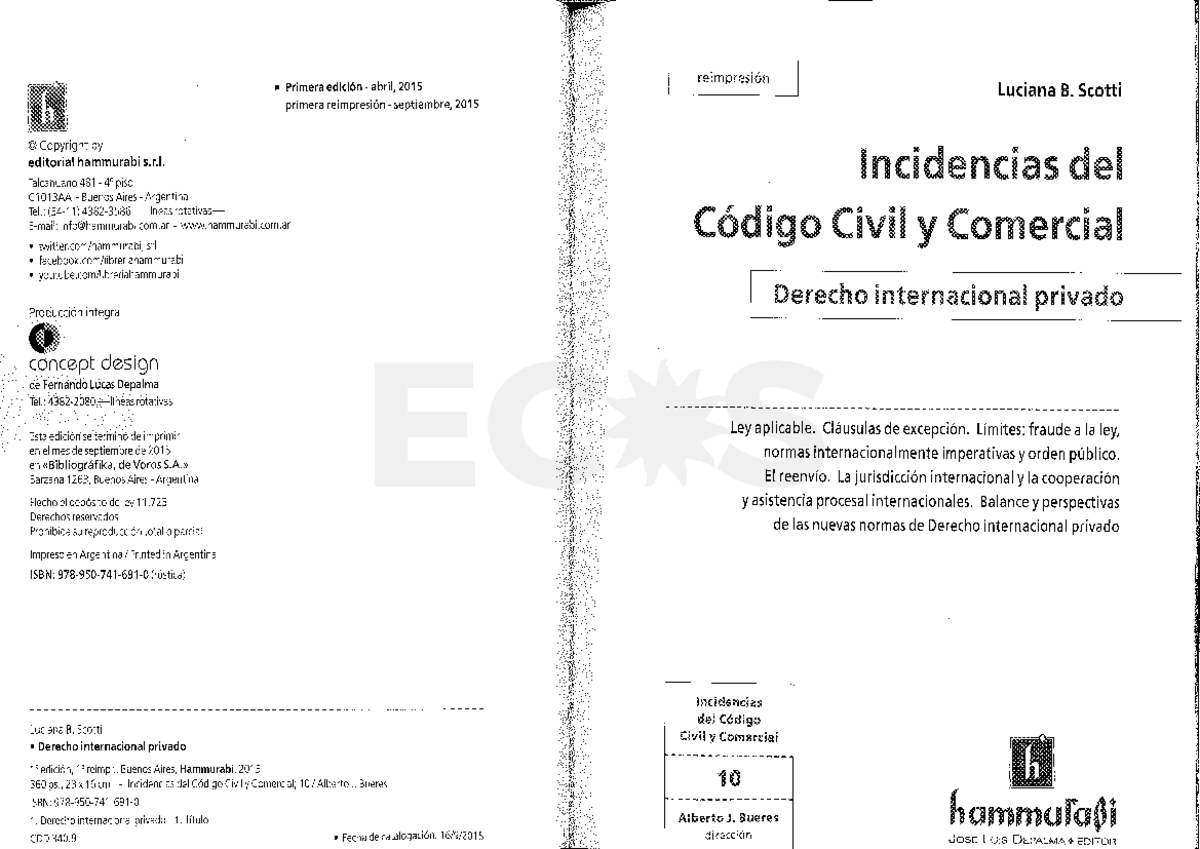 Incidencias en Derecho Internacional Privado - Luciana B. Scotti 2015 ...