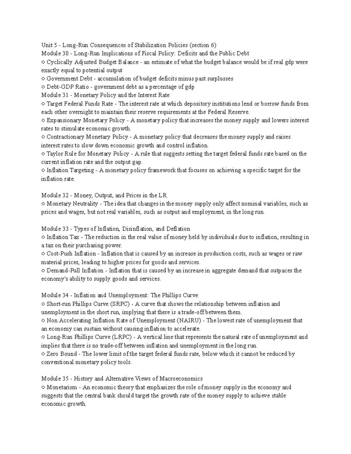 Unit 2 of Macroeconomics - Unit 2 Macroeconomics: the study of a nation ...