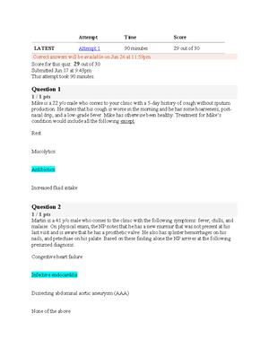 [Solved] Jon a 63 yo male comes to the - Synthesis in Advanced Nursing ...