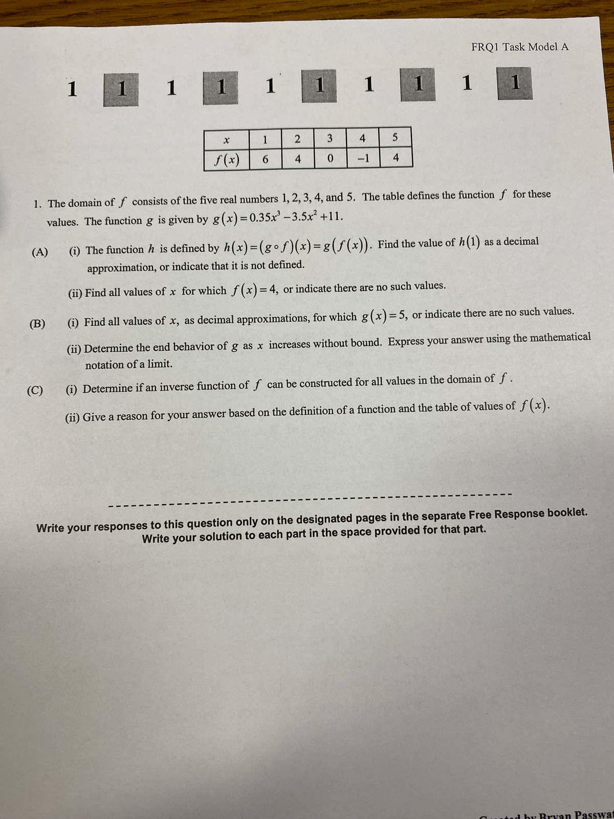 Pre Calc - Final Exam Notes on Function Analysis and Definitions - Studocu