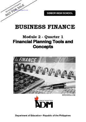 Business Finance-Q3-Module-1 - 12 BUSINESS FINANCE Quarter 3 – Module 1 ...