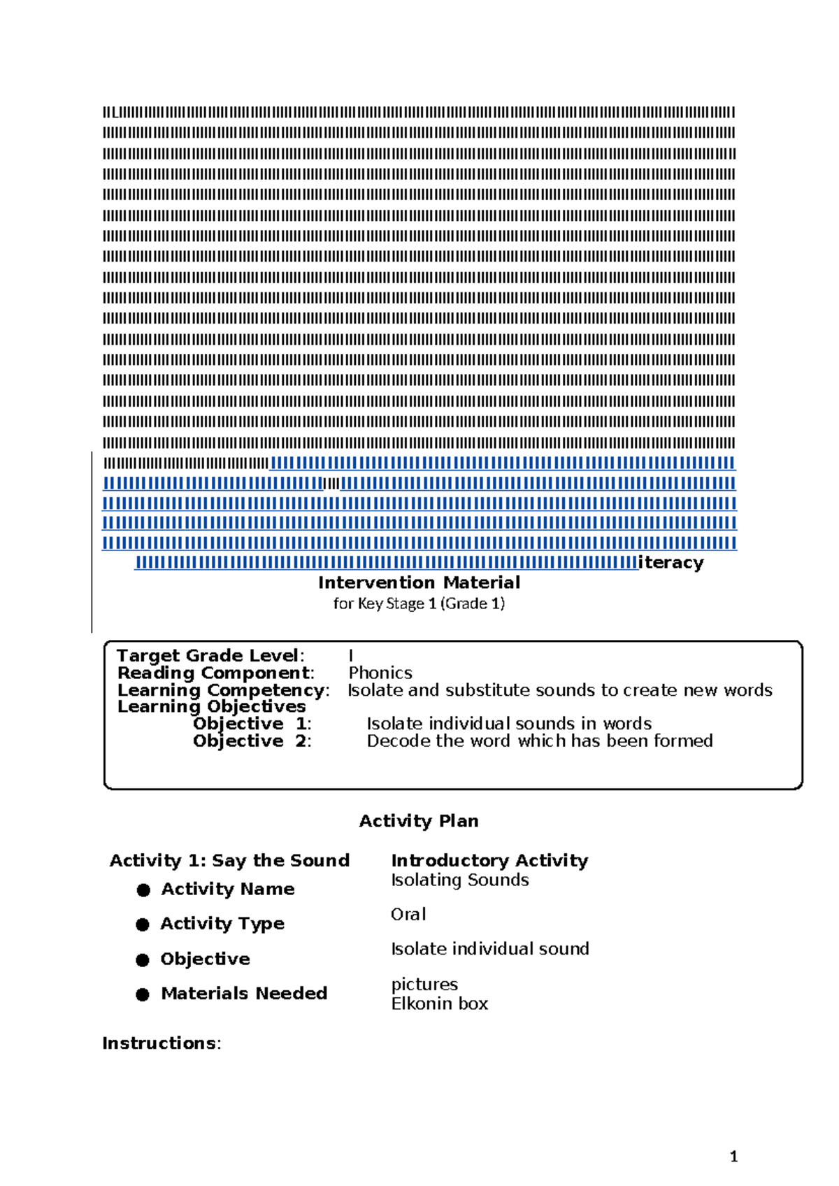 Grade 1 Phonics: Isolating & Substituting Sounds for Word Creation ...