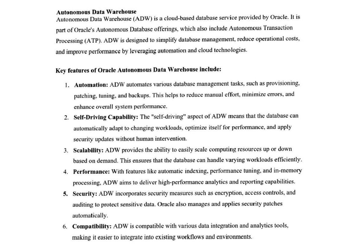 ADW vs Snowflake: A Comparative Study of Data Warehousing Solutions ...