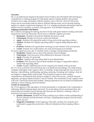 Task 1 D291 Writing portion - Identification of Learner Type (Group A ...