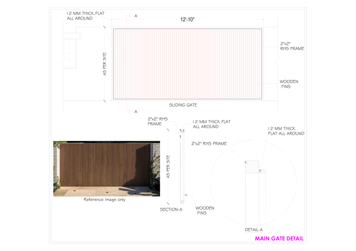 Main gate detail - ESSAYS ON MAIN GATE - Civil Engineering - MAIN GATE ...