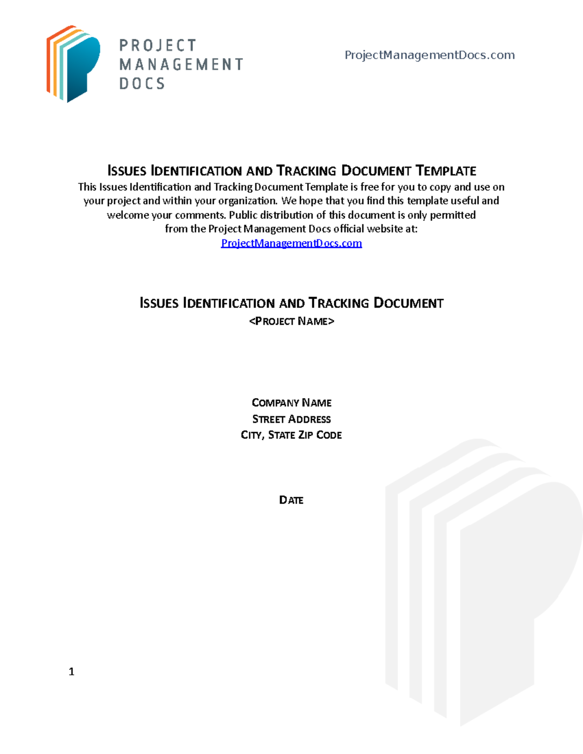 Issues Identification Tracking Document - ISSUES IDENTIFICATION AND ...