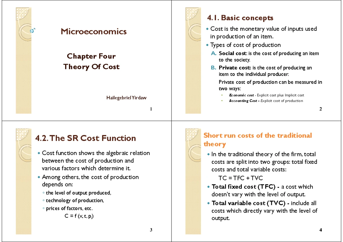 Micro Economics Chapter 3 - MicroeconomicsMicroeconomics ((Econ Econ ...