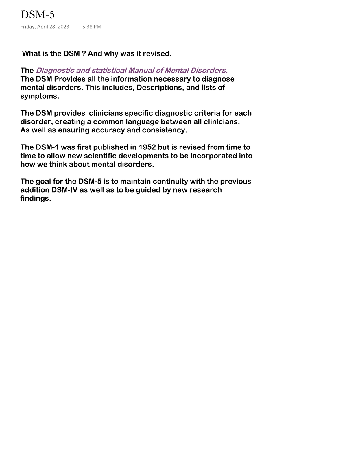 DSM-5 - Description of the DSM-5 and its changes - What is the DSM? And ...