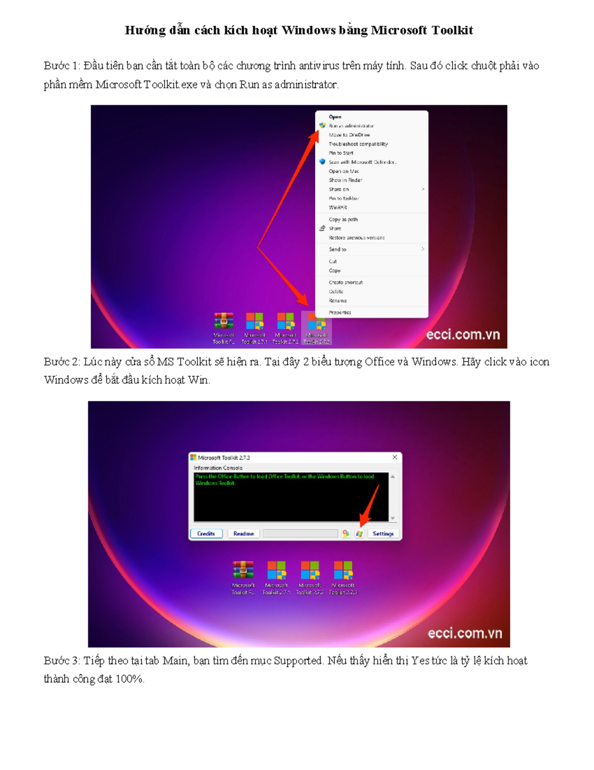 Hướng dẫn sử dụng Microsoft Toolkit để kích hoạt Win và Office - Studocu