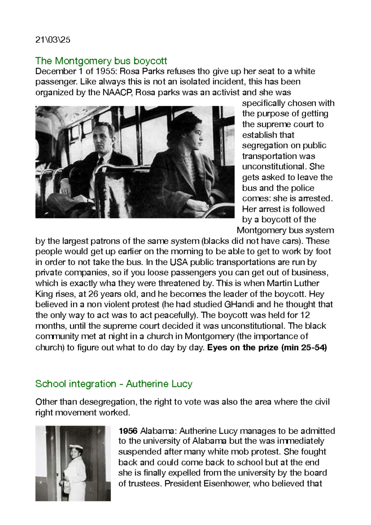 The Montgomery bus boycott: Rosa Parks and the fight for civil rights ...