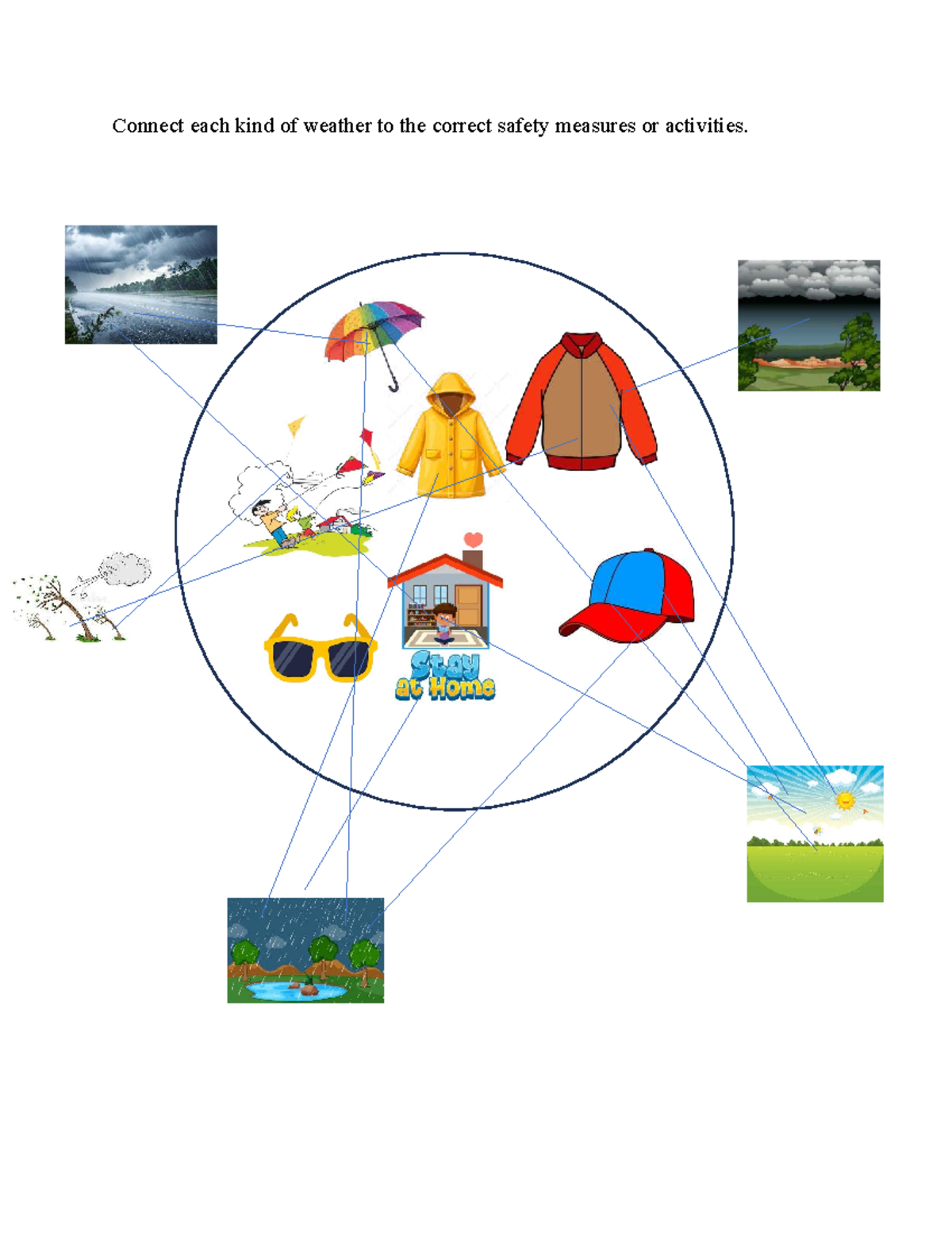 Weather Safety Measures and Activities: Matching Guide - Studocu