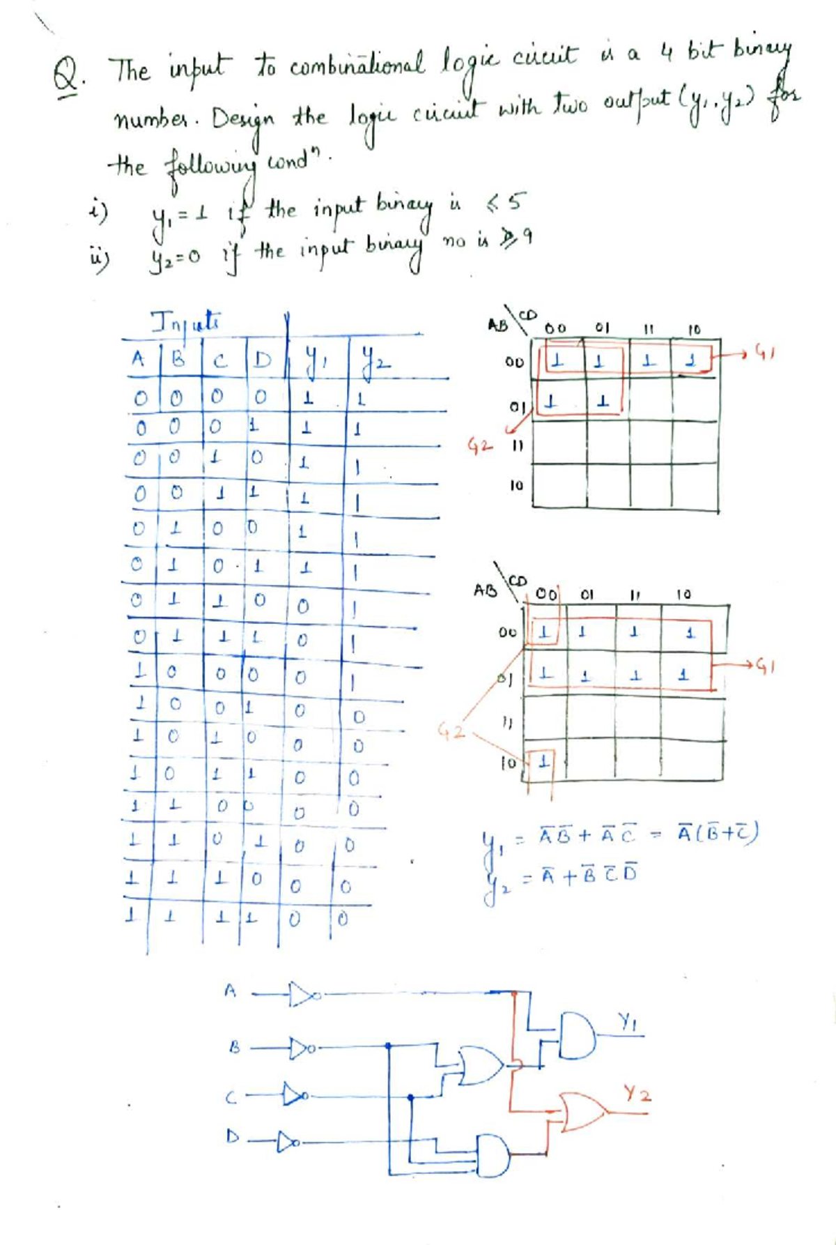 CUUIT U: 4-Bit Binary Combinational Logic - Unit 2 Notes - Studocu