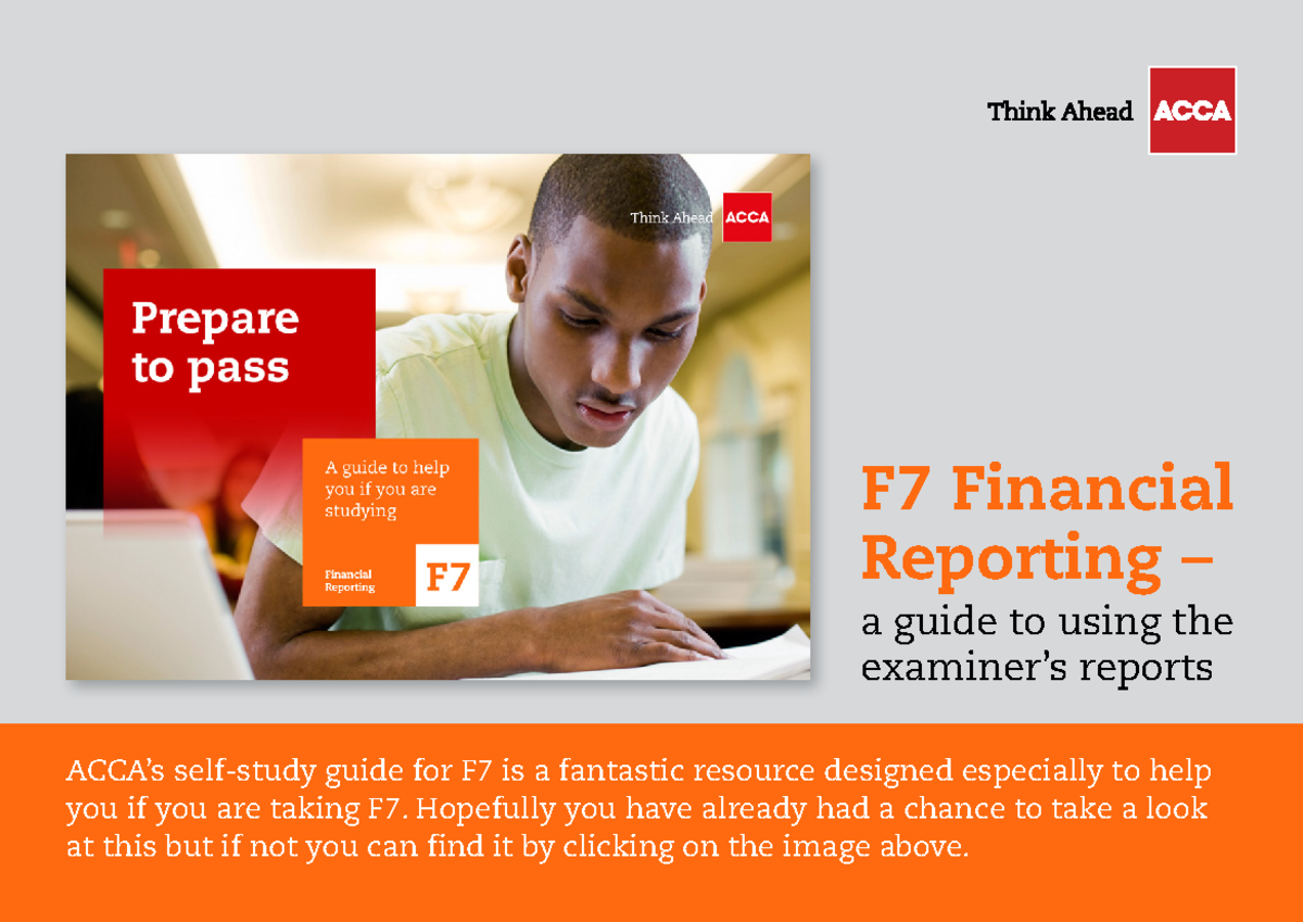 Reflections 1st F7 financial reporting form - F7 Financial Reporting ...