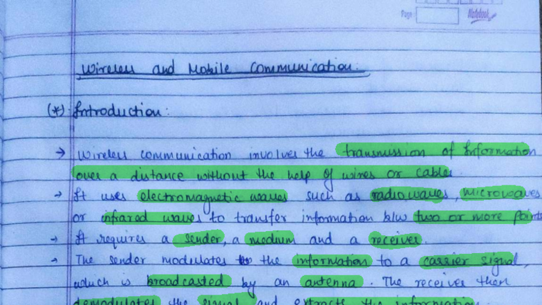 WMC 00330 - Unit I Study Notes on Communication Methods - Studocu