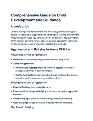 Understanding and Managing Challenging Behavior in Young Children ...