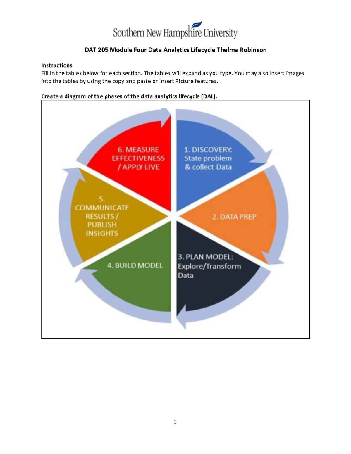 DAT 205 Module 4: Understanding Data Analytics Lifecycle Phases - Studocu