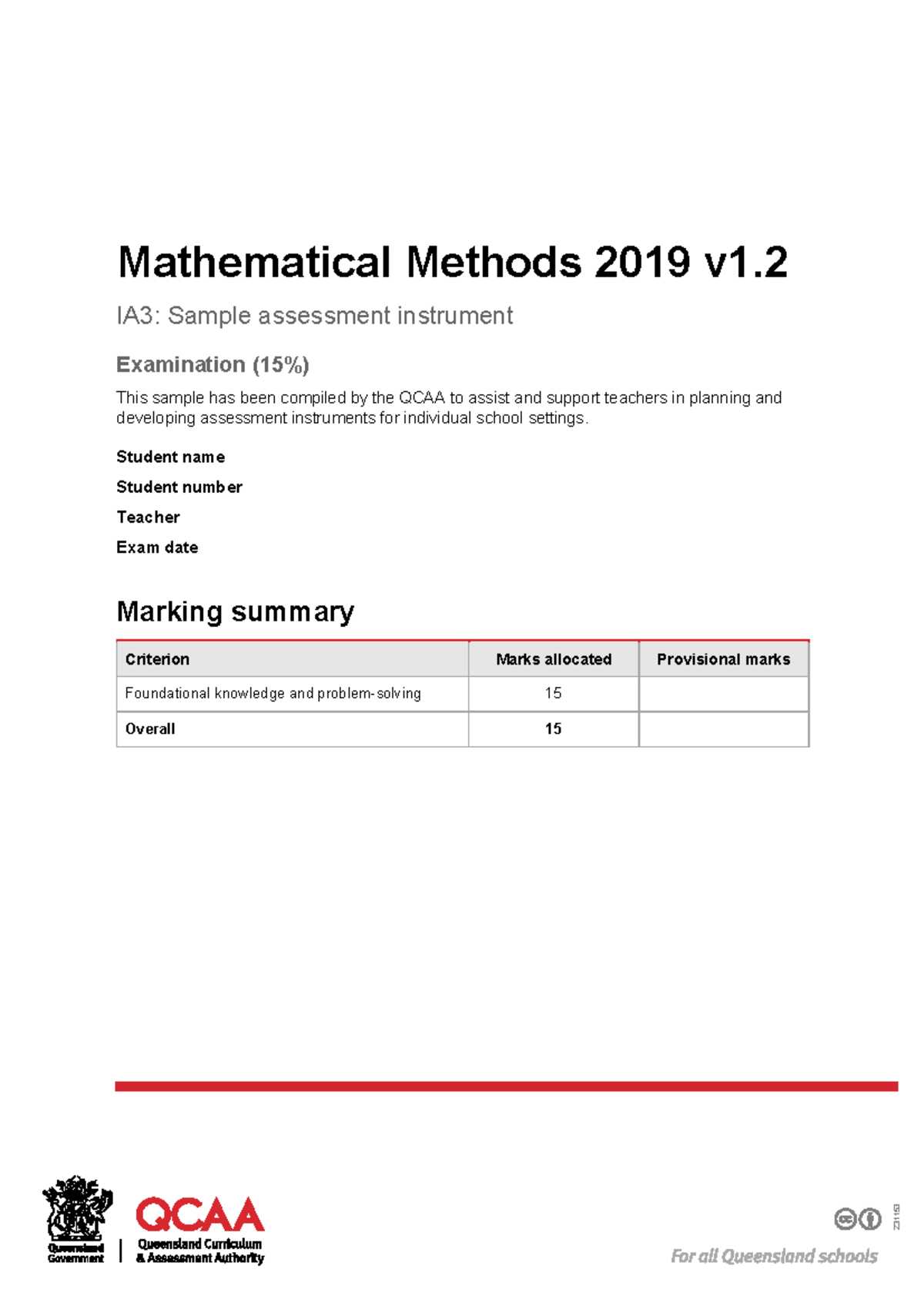 Snr maths methods 19 unit4 ia3 smple ass inst 240722 162852 - 231153 ...