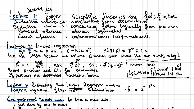 Midterm Cheatsheet: Key Concepts from Lecture 1-5 in Statistics ...