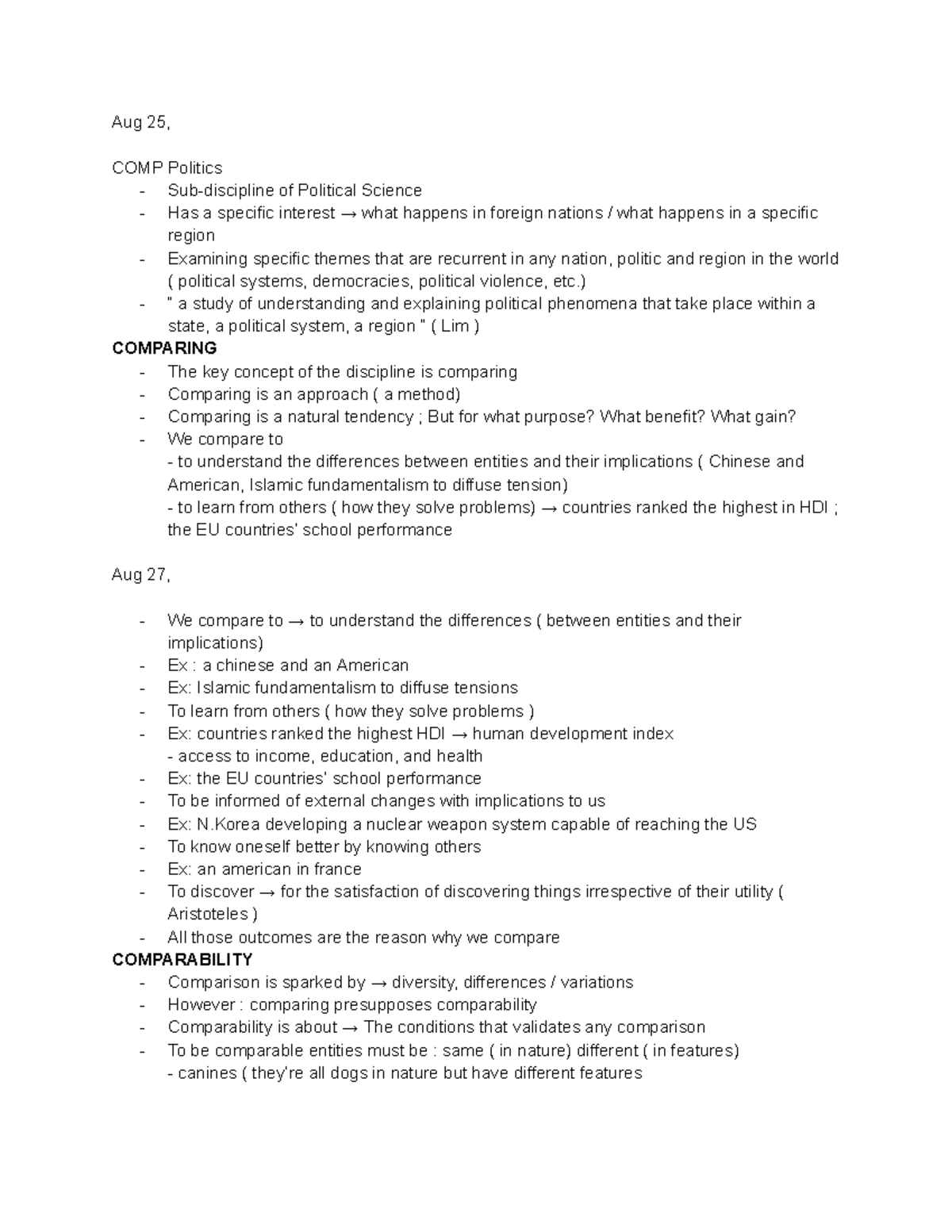 COMP 101: Comparative Politics Overview - Concepts, Ideologies, and ...