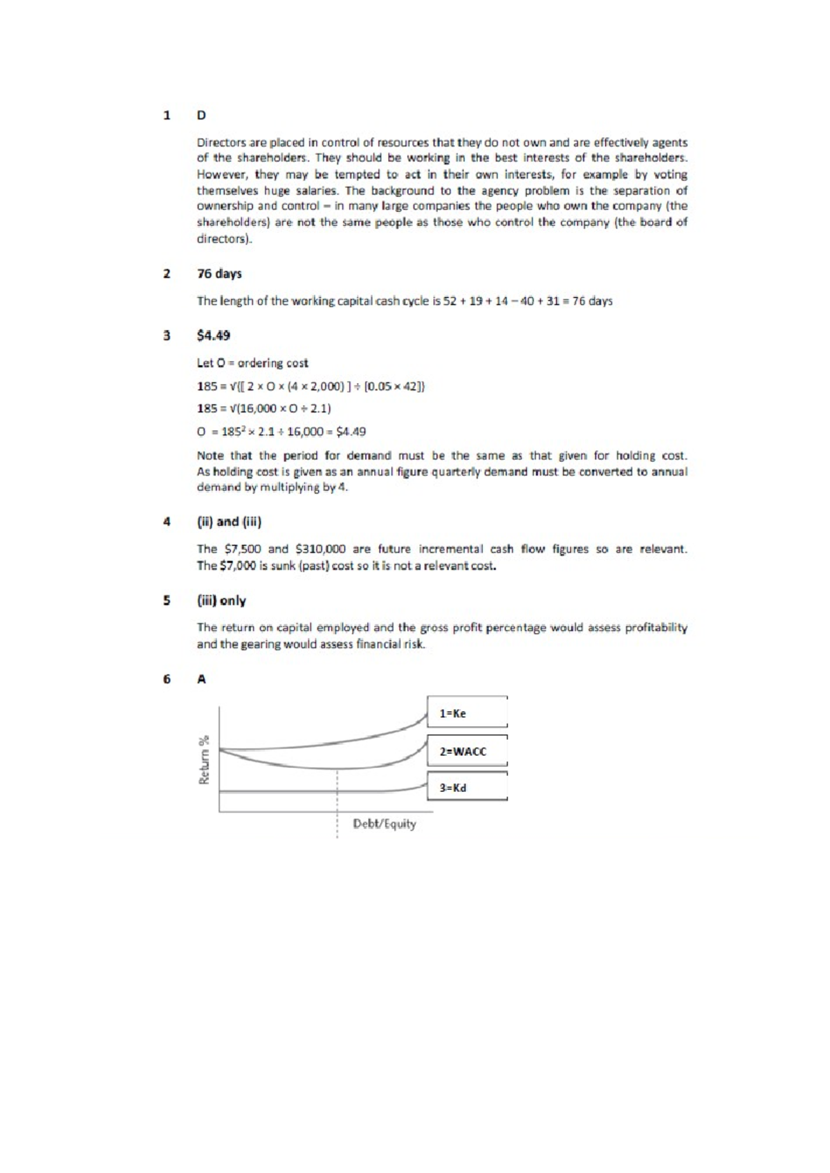 Agency Problem and Financial Metrics Analysis (Course Code: 1D) - Studocu