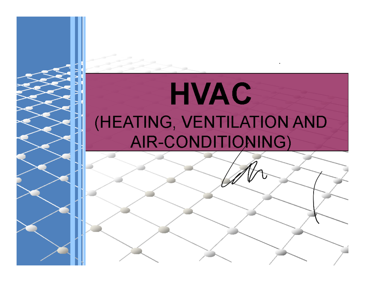 HVAC System Overview and Standards (Course Code: HVAC-101) - Studocu