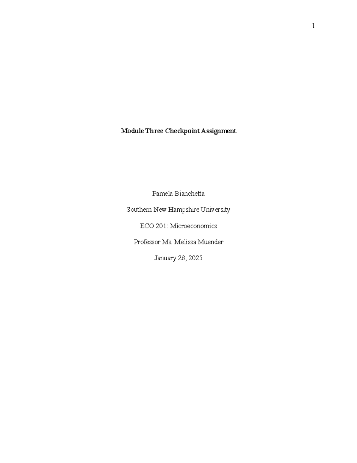 ECO 201 Module 3 Checkpoint: The Cheesecake Factory Analysis - Studocu