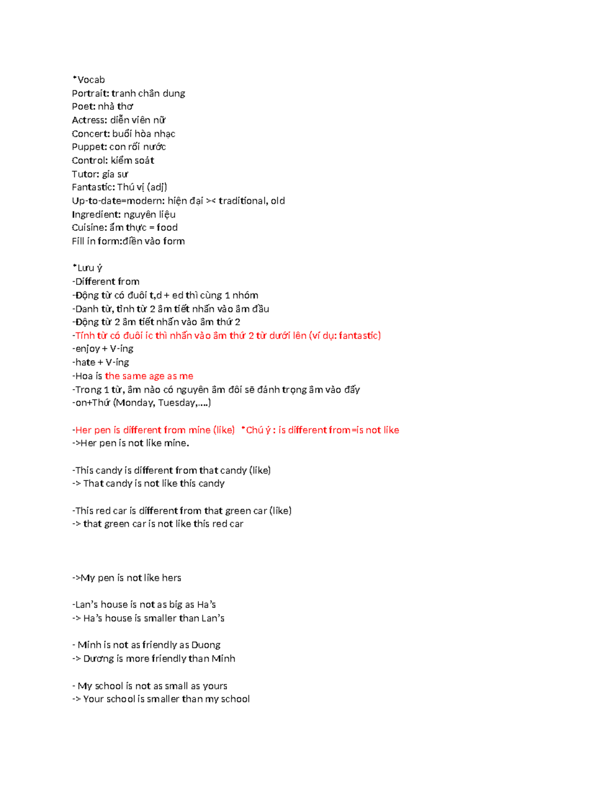 Vocab Notes: Portraits, Poets, and More (Youuu) - Studocu