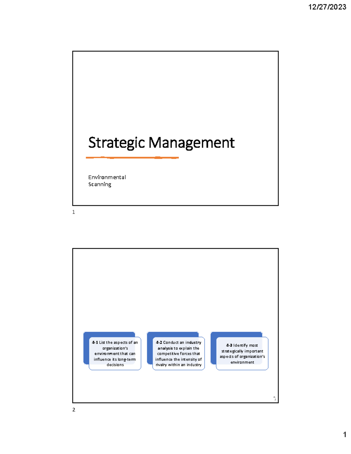 L3 - FDF - Strategic Management Environmental Scanning Learning ...