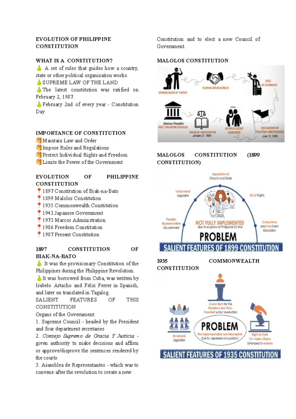 RPH - Evolution of the Philippine Constitution: A Comprehensive Review ...