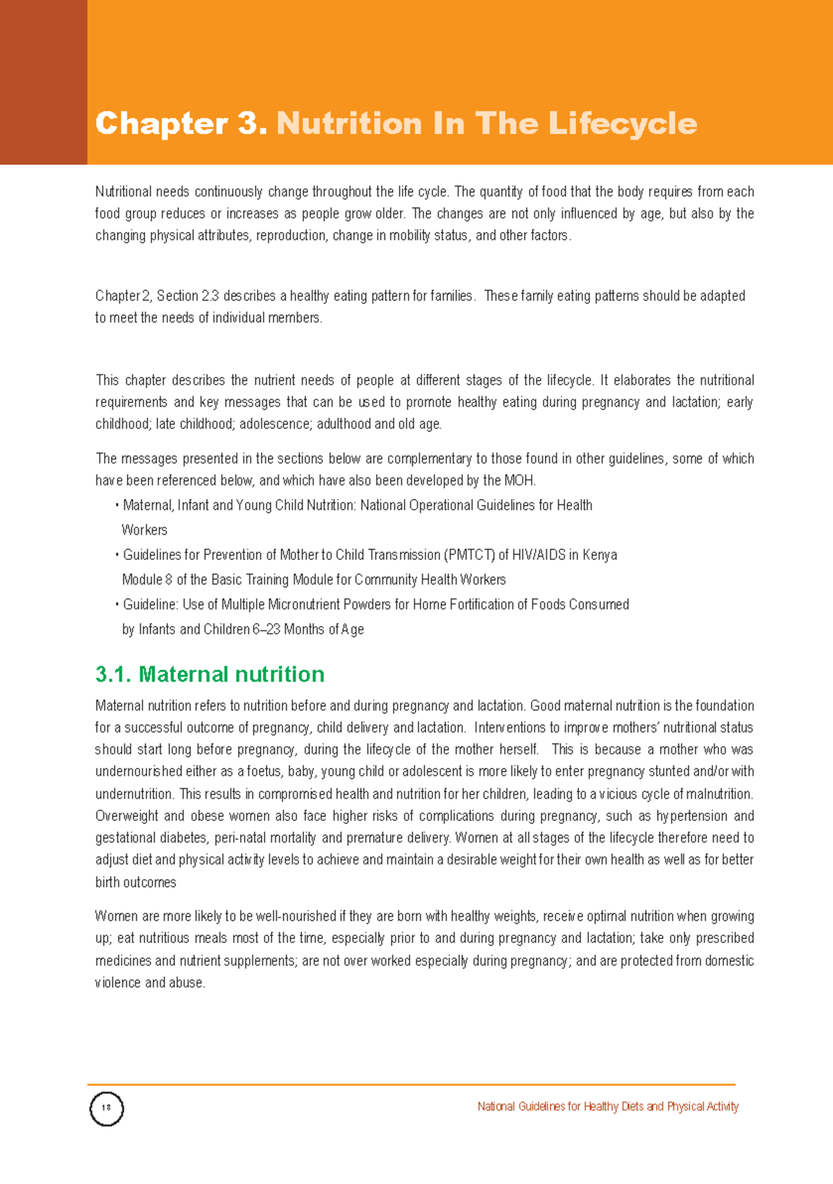 Nutrition Throughout the Lifecycle: Key Nutritional Needs & Guidelines ...