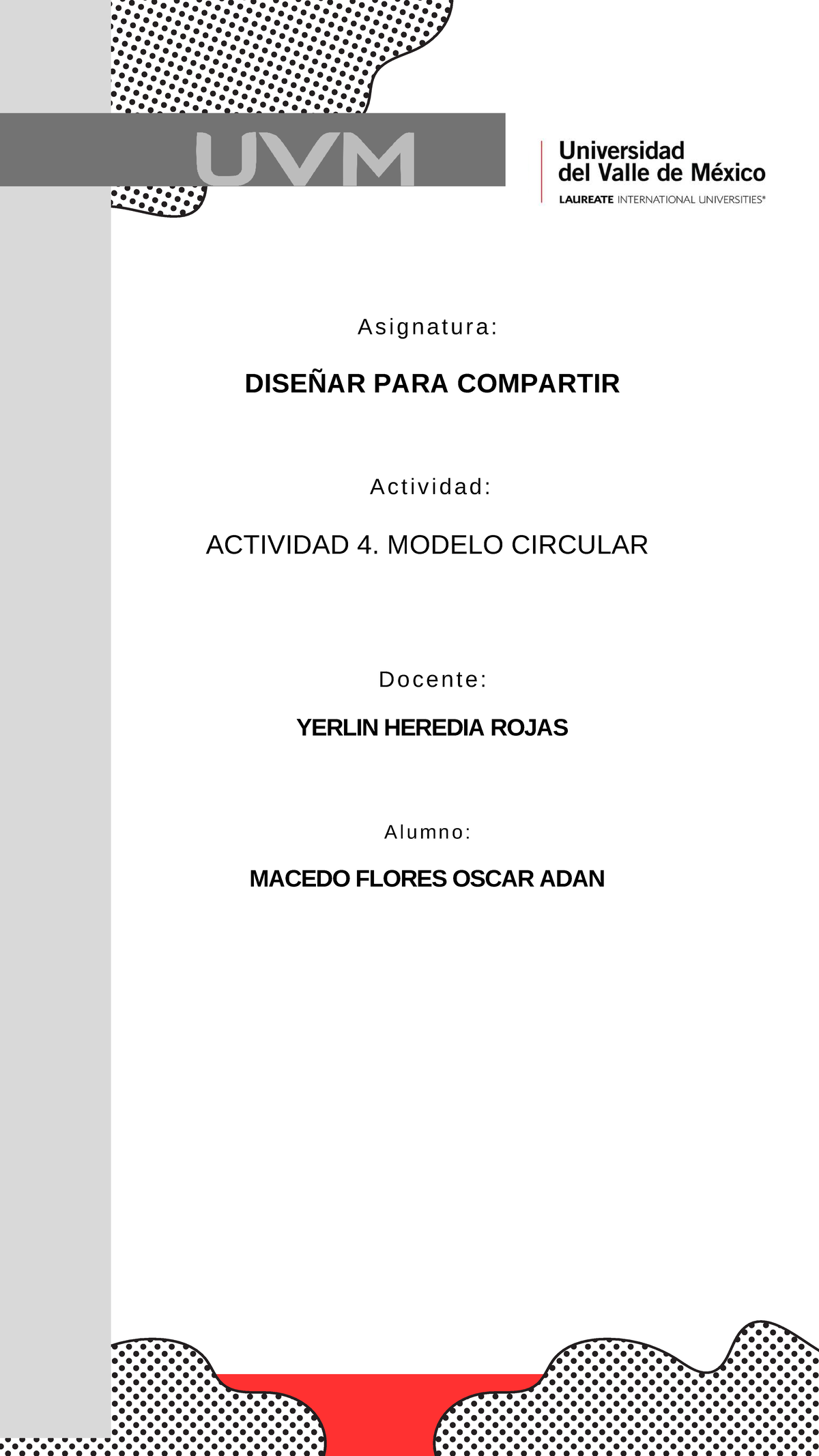 Actividad 4: Modelo Circular - DISEÑAR PARA COMPARTIR (A4 OAMF) - Studocu