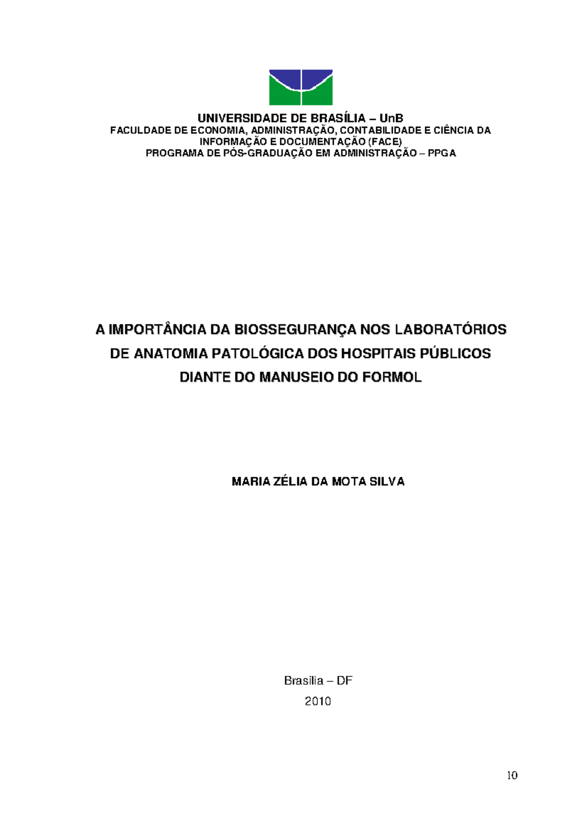 A IMPORTÂNCIA DA BIOSSEGURANÇA NOS LABORATÓRIOS DE ANATOMIA PATOLÓGICA ...