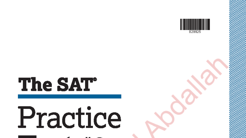 829925 SAT Practice Test 2 Digital - Math Module Overview - Studocu