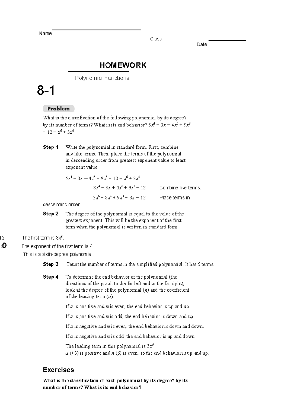 TXa2 08 01 HW 2 - 12sjd9ofsadfsdfasf - Name Class Date 8- HOMEWORK What ...