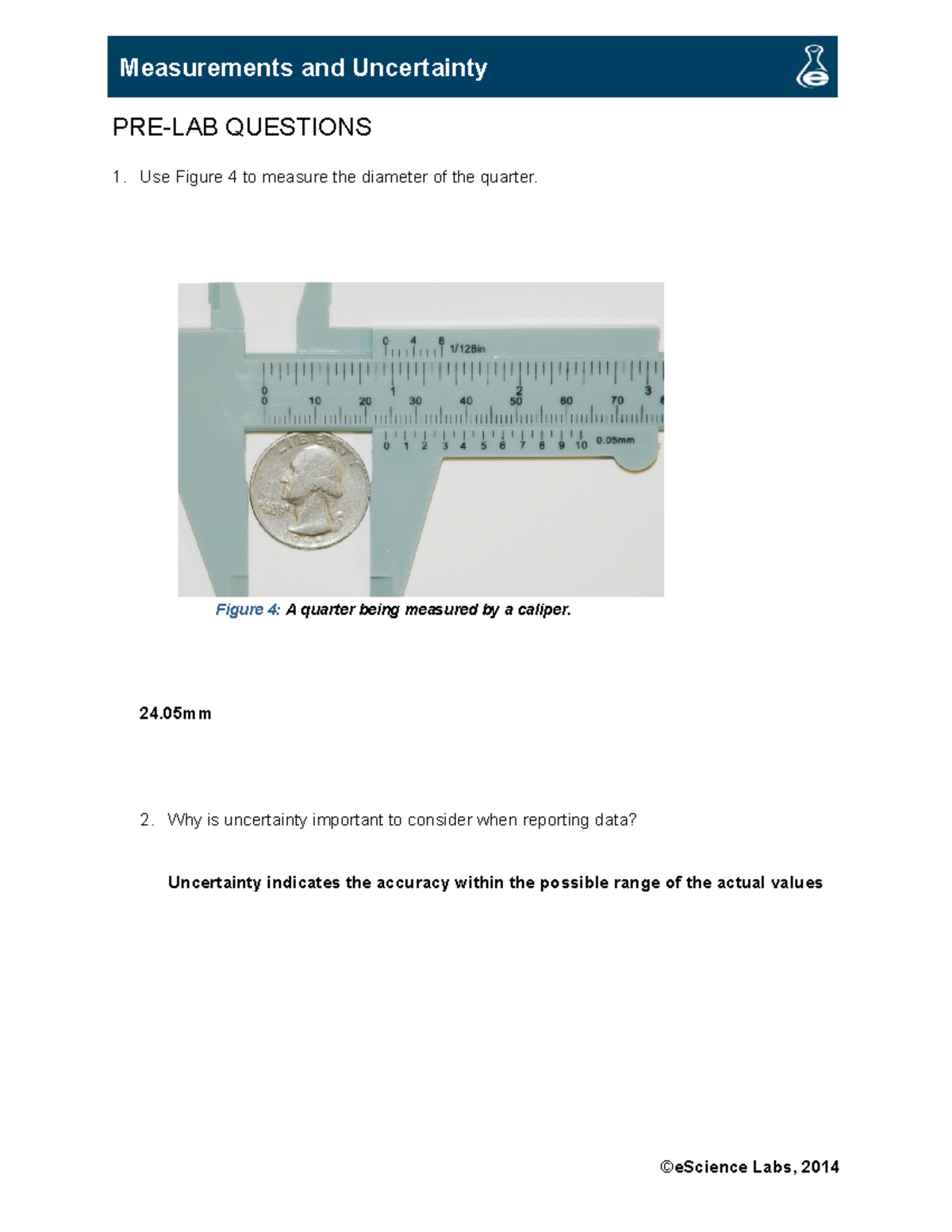 Module 1 Lab 3: Measurements & Uncertainty Analysis - Studocu