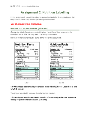 Intro to Nutrition Notes Midterm 1 - Lecture 2: Planning a Nutritious ...