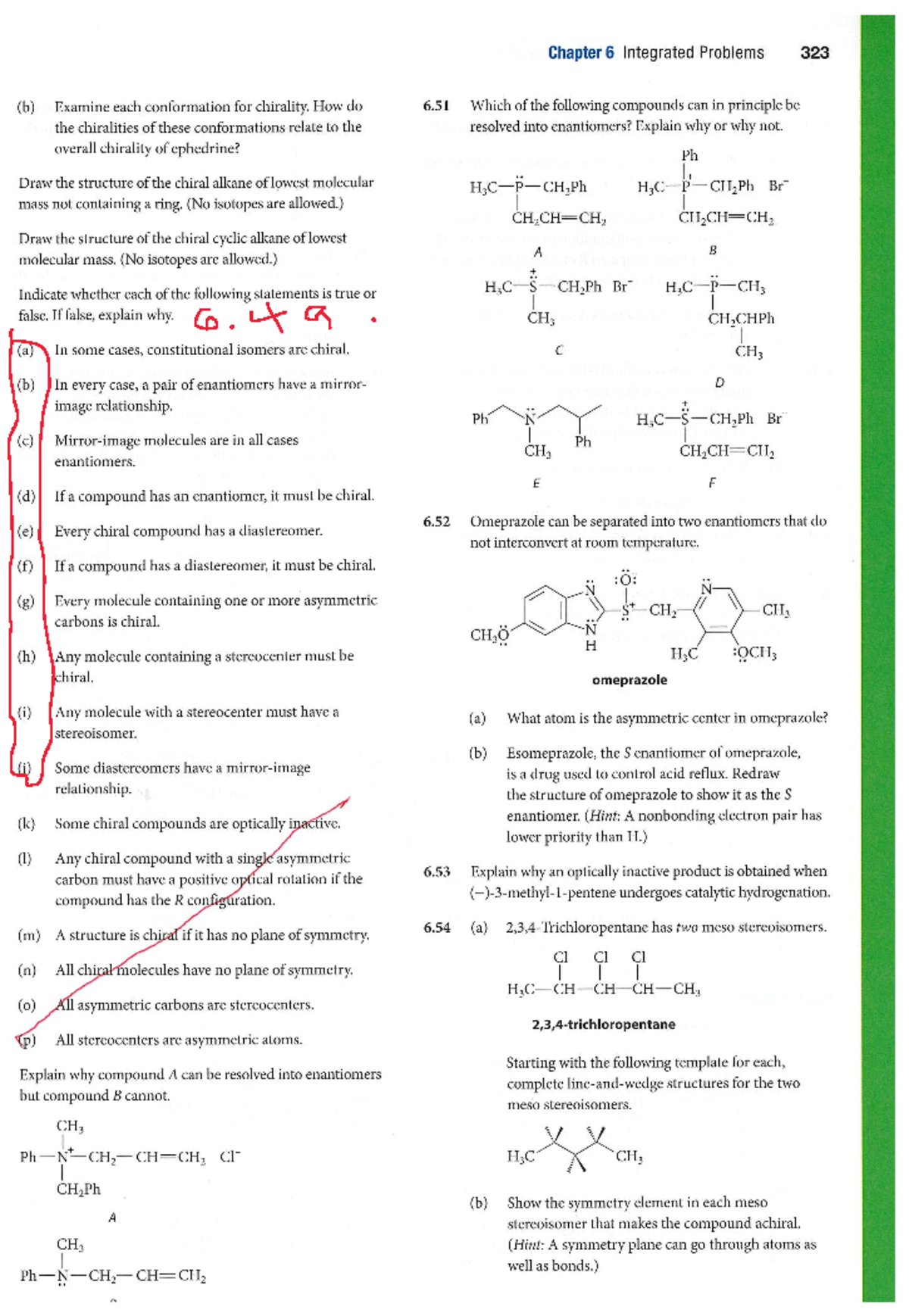 Homework 2.19 - Chirality and Stereochemistry Problems for CHEM2443 ...