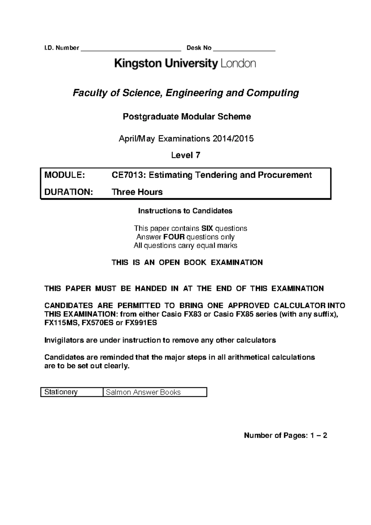 Tendering strategies 1st edition rics - RICS guidance note rics ...