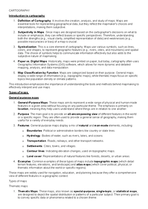 CARTOGRAPHY 101: Understanding Maps, Their Types, and Significance ...