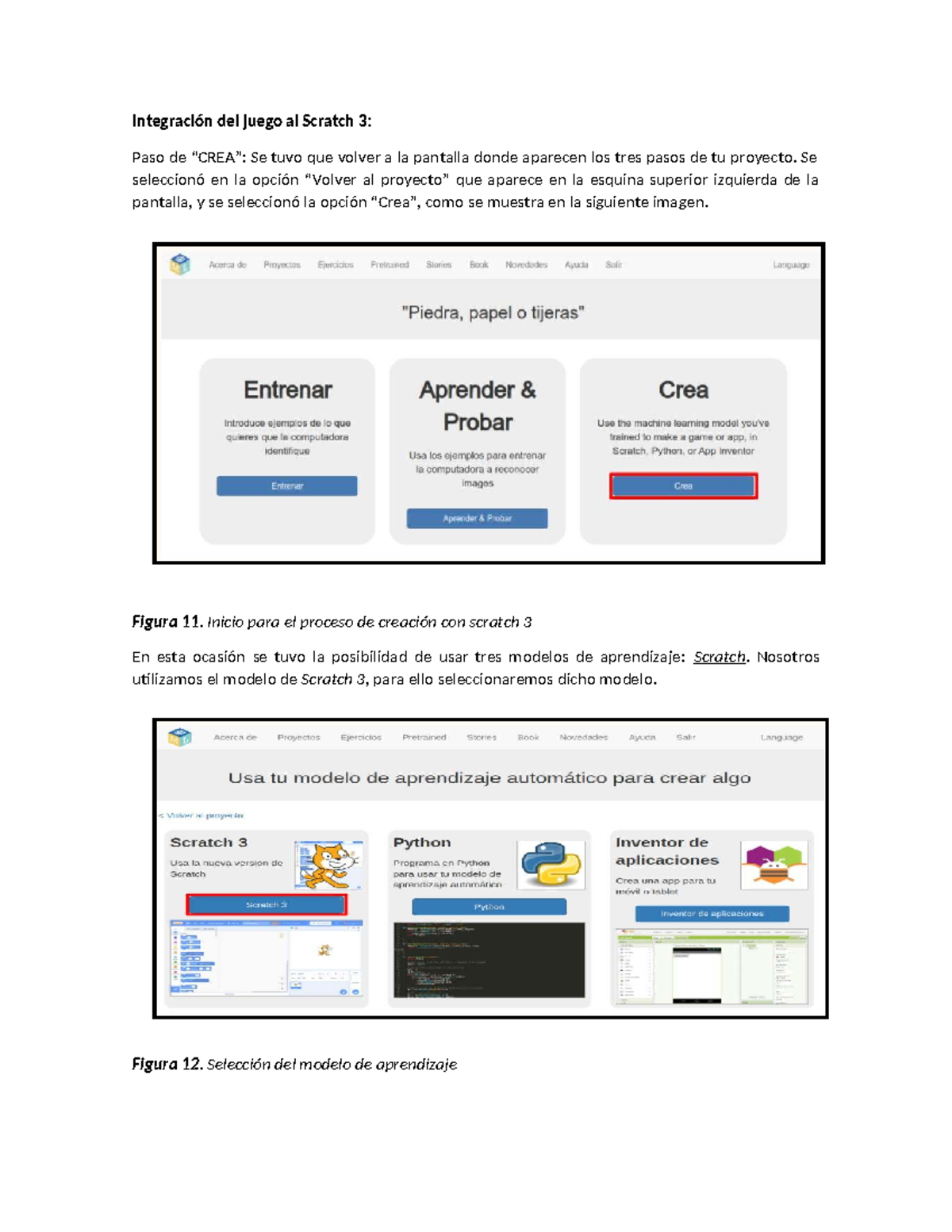Integración del Juego en Scratch 3: Proyecto de ML4K - Studocu
