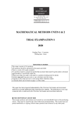Mathematical Methods 1&2 - Grade: 11 - Victorian Certificate of ...