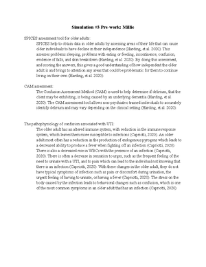 NUR390S C.J. Sim Reflection - Post reflection for C. Live Simulation ...