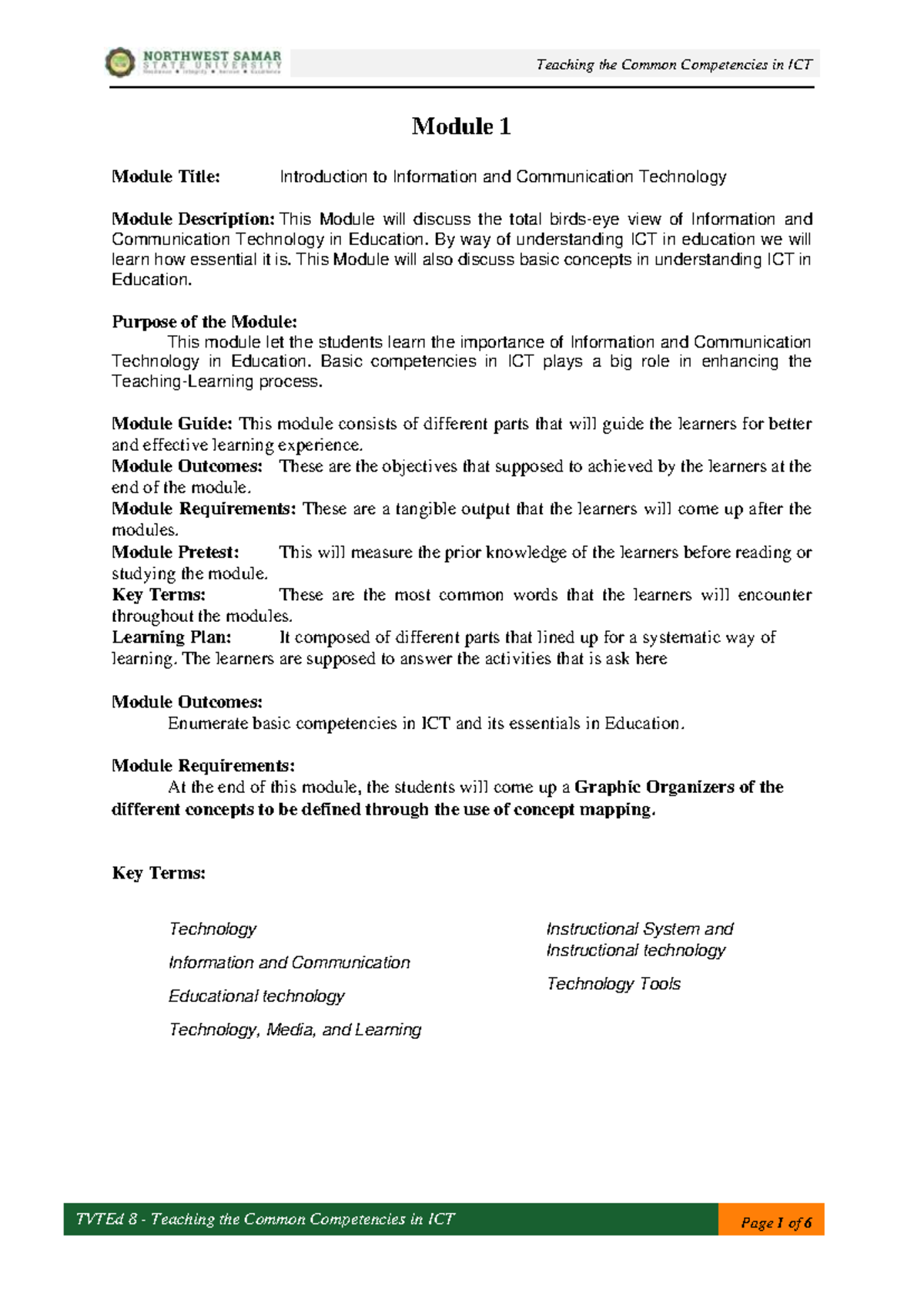 ICT Module 1 LP 1 - about basic on computers - GE 7: Science ...