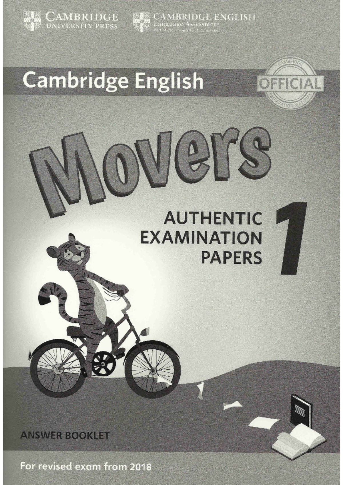 362 2 - Movers Authentic Exam Papers 1 Answer Key 2017 - Studocu