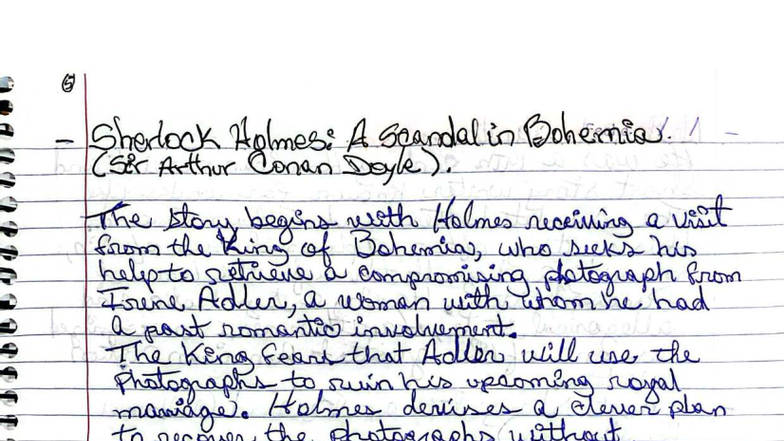 Summary of Sherlock Holmes: A Scandal in Bohemia & Ethan Brand (CS ...