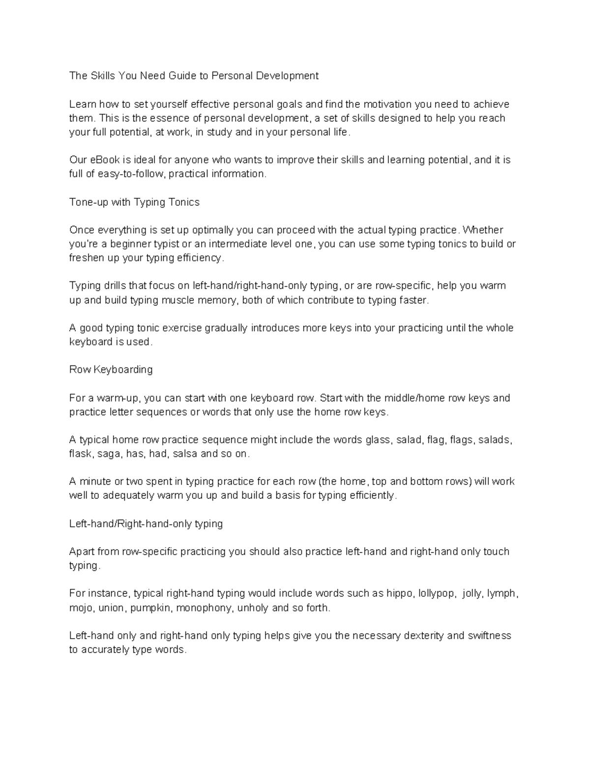 The Skills You Need Guide to Personal Development - This is the essence ...