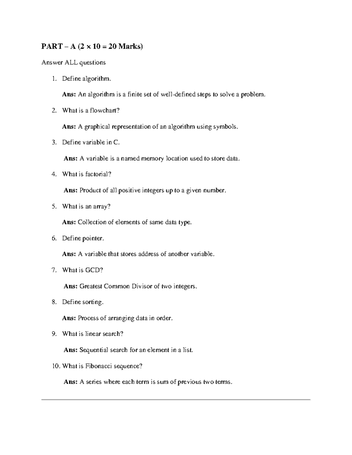 PST 101: Model Question Paper with Answers for Final Exam - Studocu