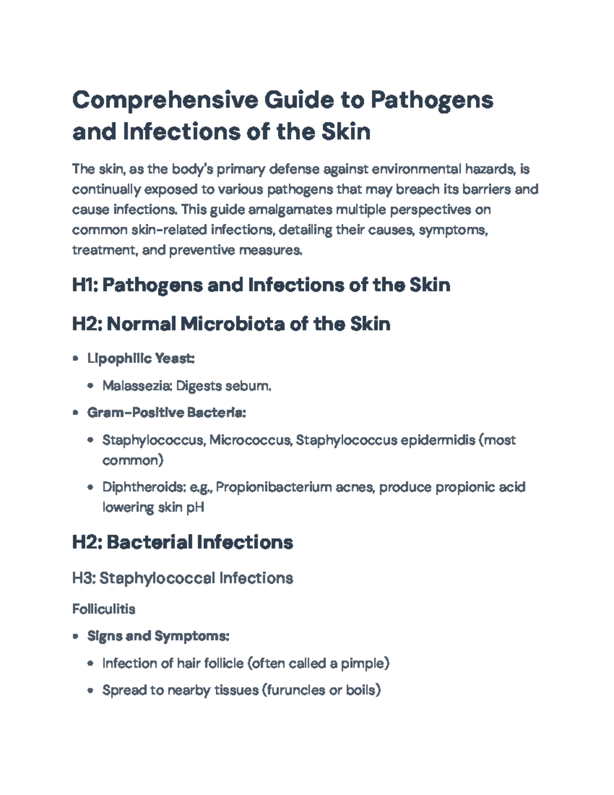 Comprehensive Guide to Skin Pathogens and Infections - Comprehensive ...